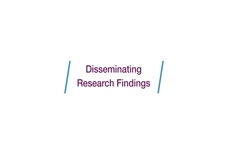Sage Video - Disseminating Research Findings