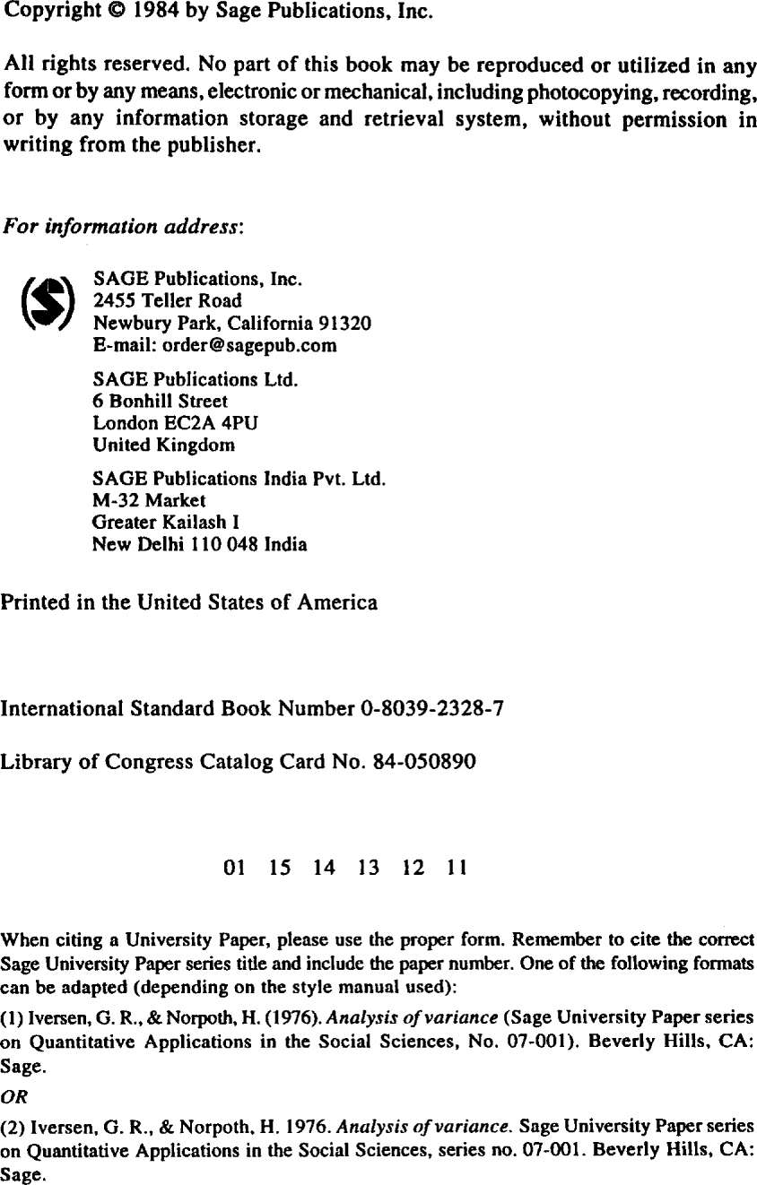 Sage Research Methods - Bayesian Statistical Inference