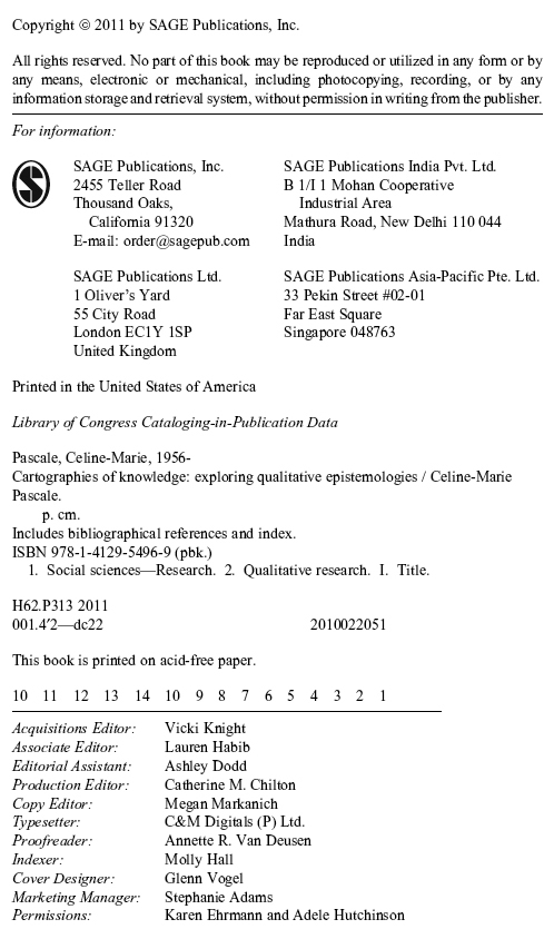 Sage Research Methods - Cartographies of Knowledge: Exploring ...
