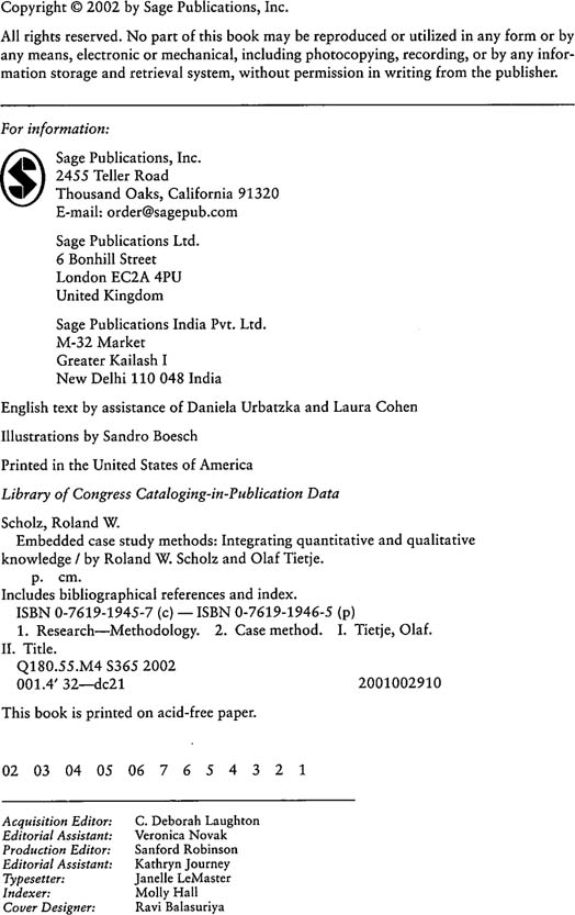 Sage Research Methods - Embedded Case Study Methods