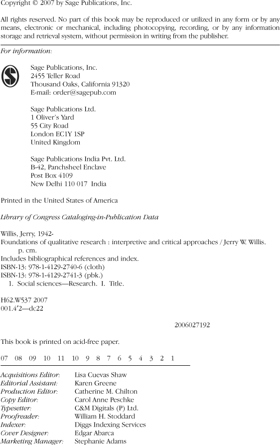 Sage Research Methods - Foundations of Qualitative Research ...
