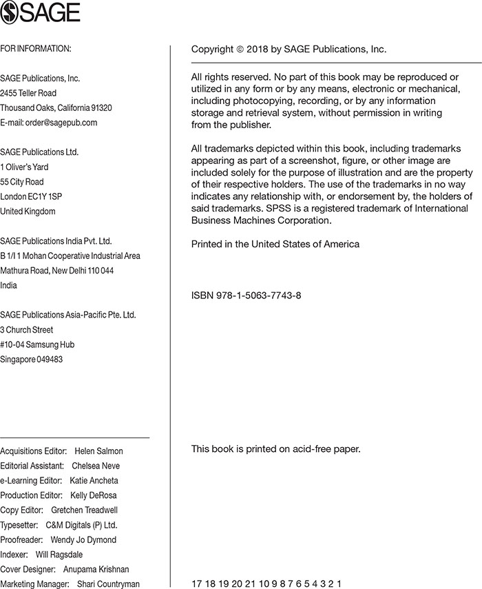 Sage Research Methods - Intermediate Statistics Using SPSS
