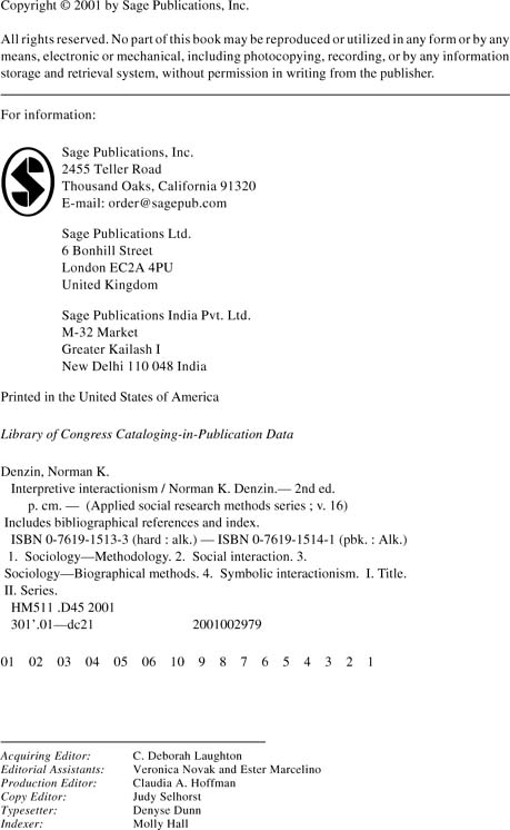 Sage Research Methods - Interpretive Interactionism