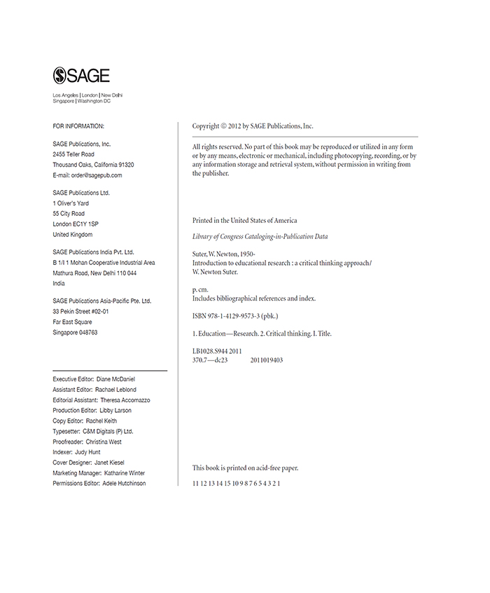 Sage Research Methods - Introduction to Educational Research: A ...